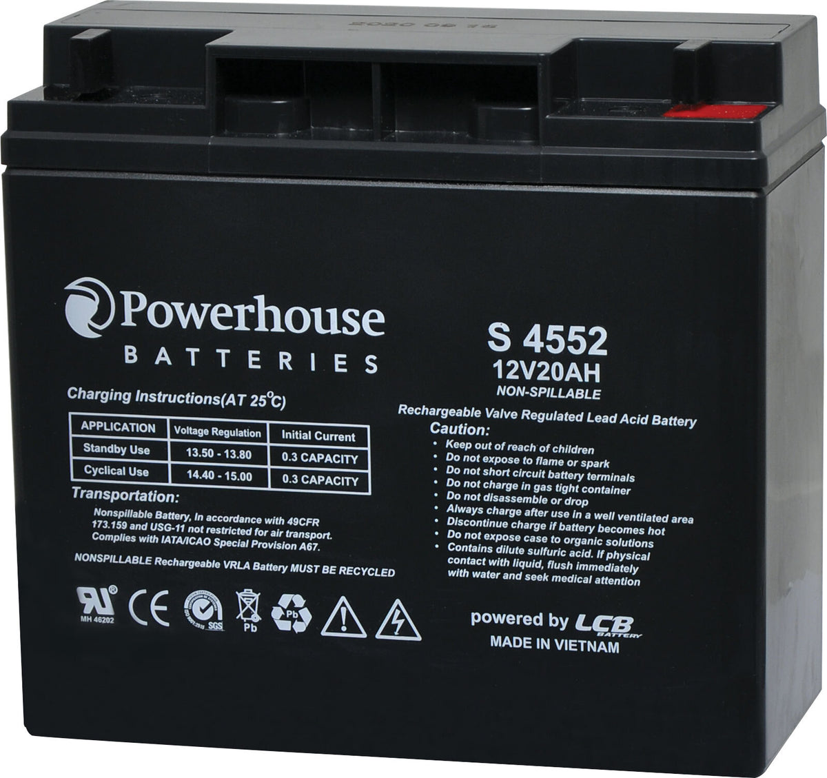 Powerhouse 12V 20Ah Sealed Lead Acid (SLA) Battery M5/F3 – Bourne ...