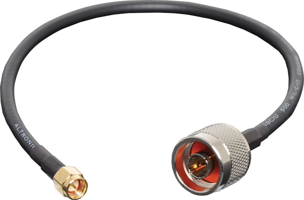 300mm SMA Male to N Male Low Loss Mil-Spec ML RG58 Coaxial Cable ...