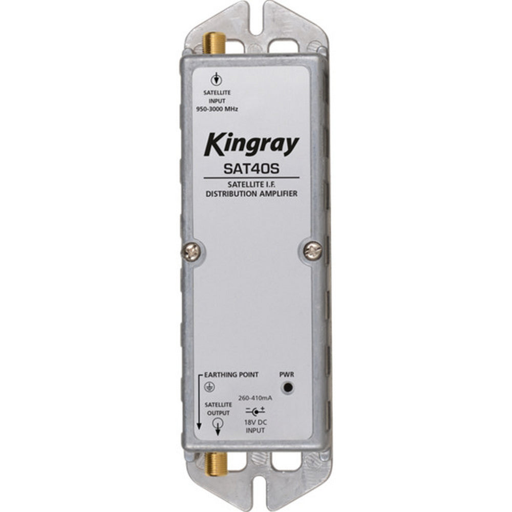 Kingray SAT40S 40dB Single Input Satellite Distribution Amplifier ...
