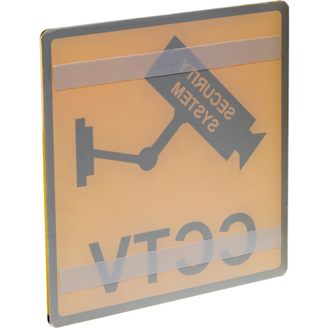 DOSS SN120 Security Surveillance CCTV Camera 120mm Acrylic Sign Yellow ...