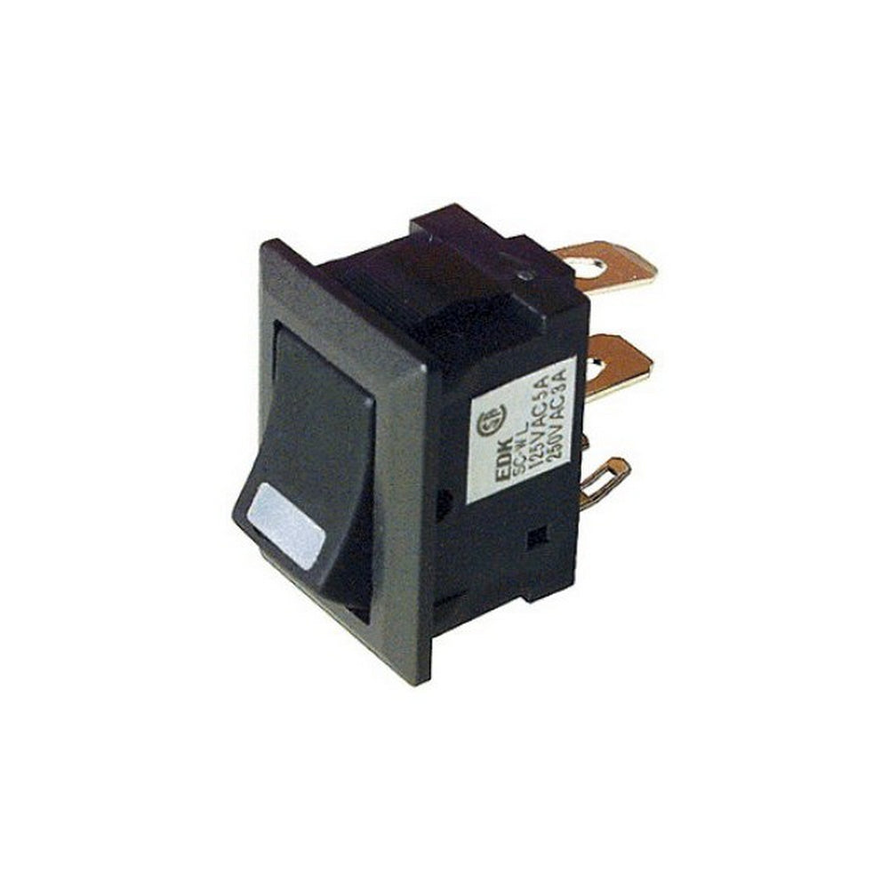 SR2002 250VAC 3A SPST Mini Rocker Switch Red Illumination Black ...