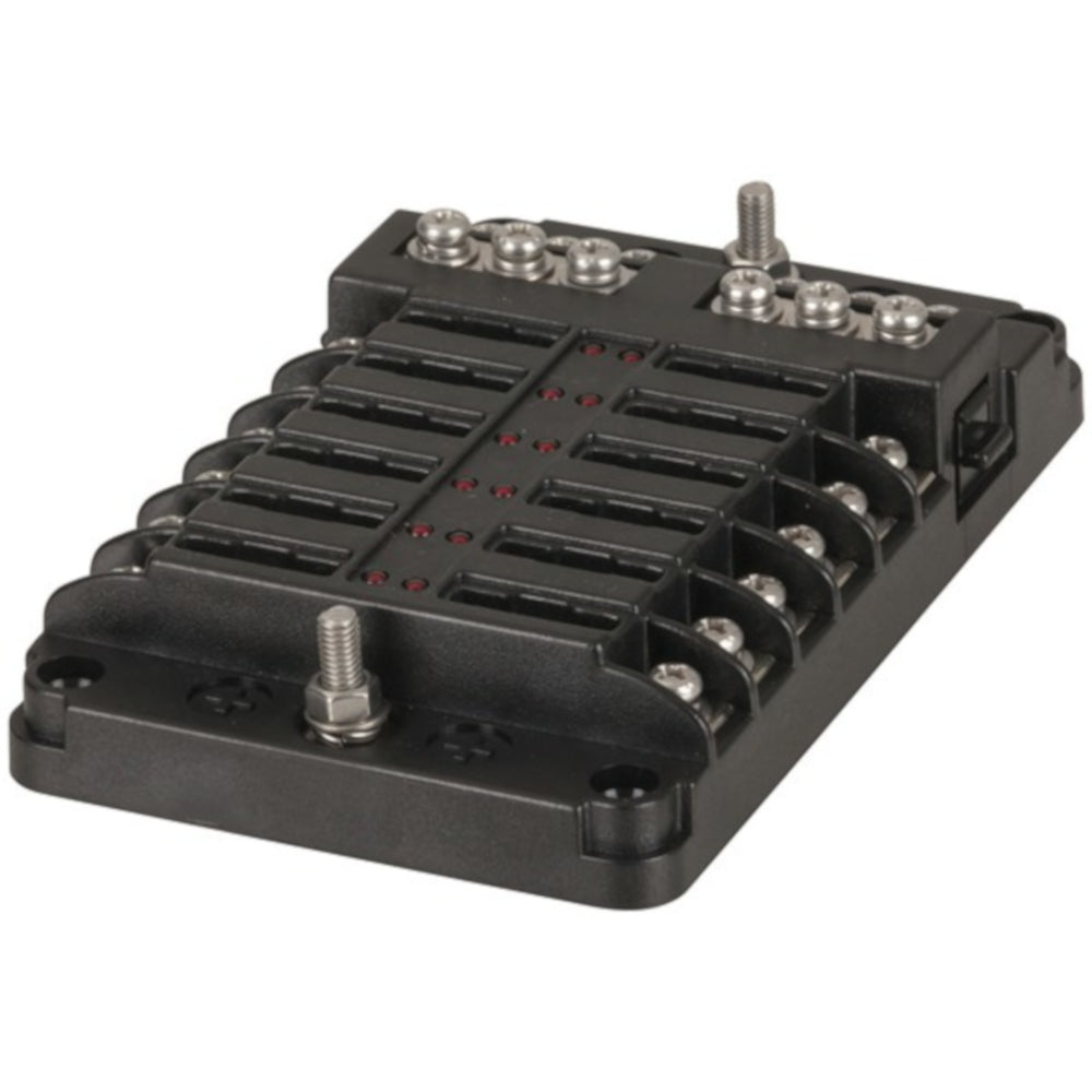 12 Way Fuse Block with Bus Bar Red LED blown fuse indication – Bourne ...