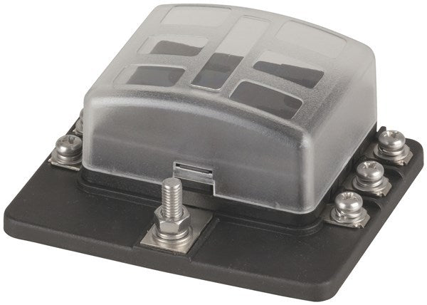 Blade Fuse 6 Way Block Screw Terminal Connection with fuse blown indic ...