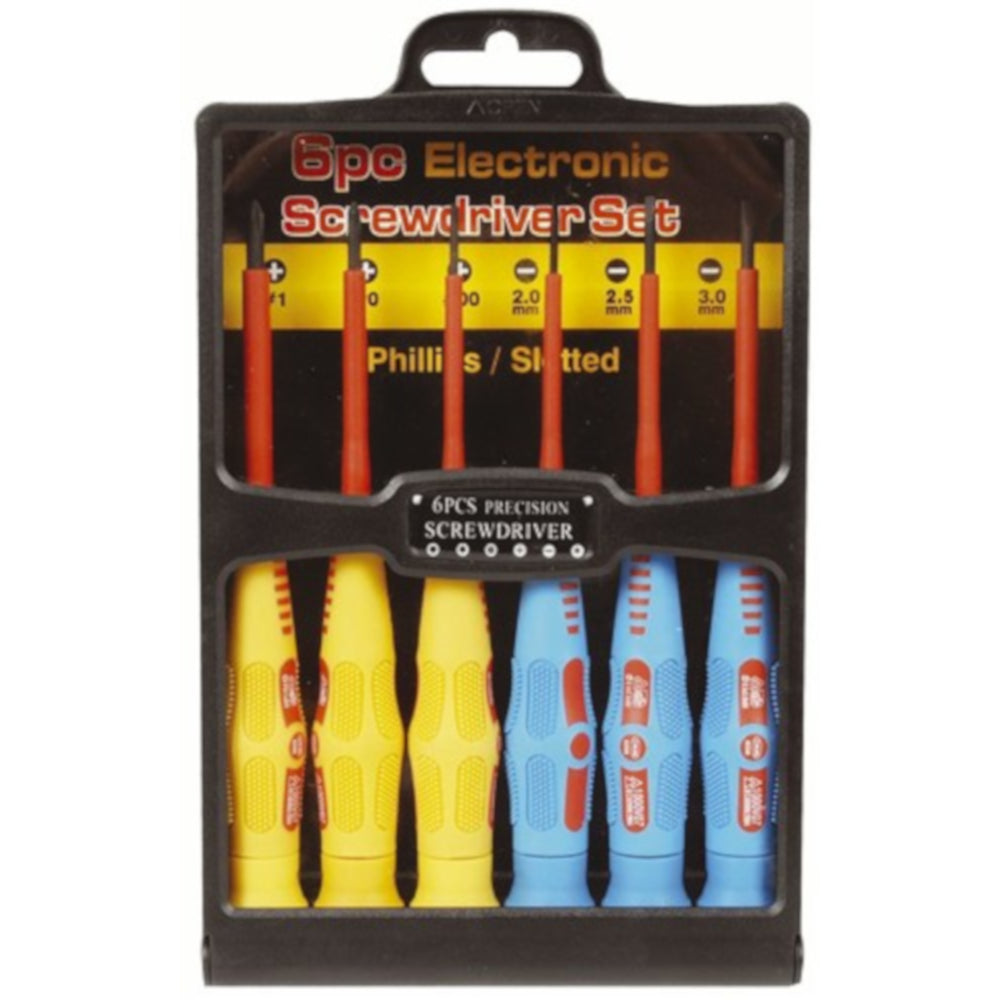 6 Piece Precision Insulated Screwdriver Set Include Storage case ...