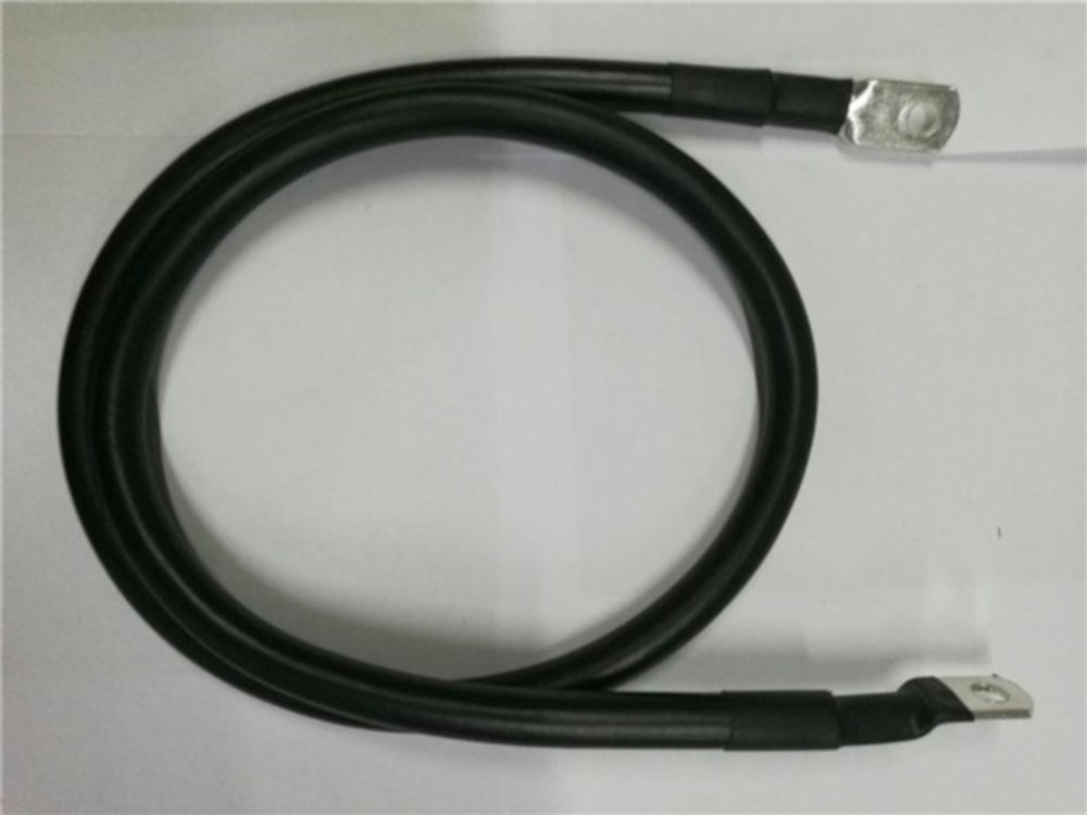 Gauge 0 Tinned Battery Power Lead Black 1220mm terminated heavy lugs w ...