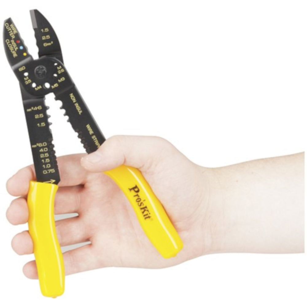 5 Way Cut Wire & Bolts Crimp Non-Insulated Terminal Crimping Tool ...