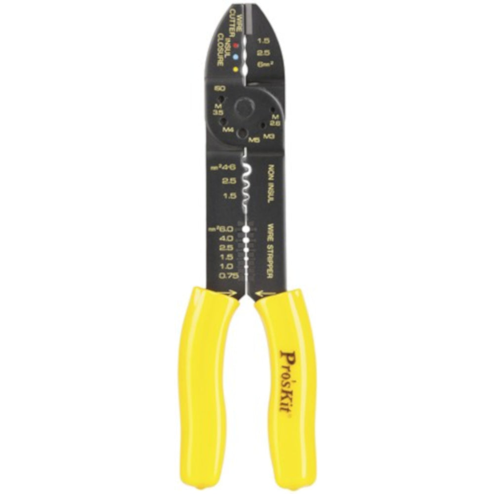 5 Way Cut Wire & Bolts Crimp Non-Insulated Terminal Crimping Tool ...