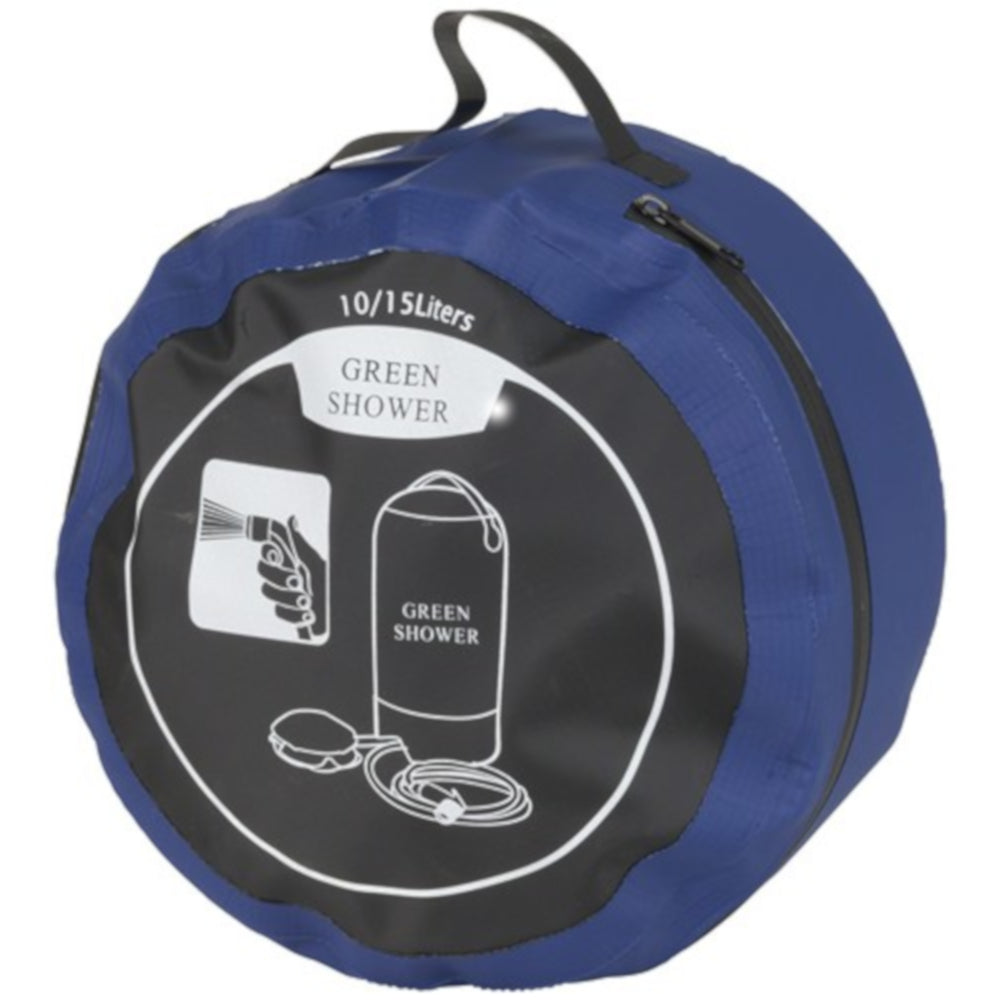 Rovin Portable Shower with Foot Pump Hold 10-15L Inclueds Vinyl Carry ...