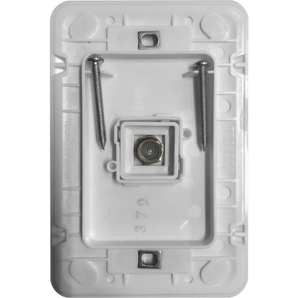 TRANSCO Wafer Series TVFW Super Slim F Type TV Wall Plate Socket To So ...