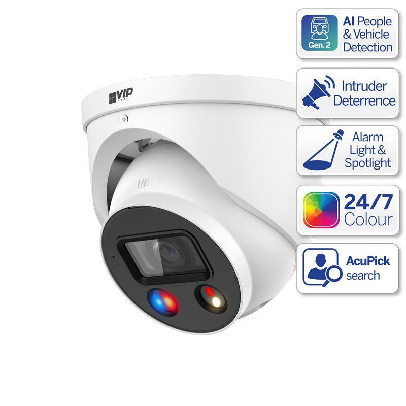 Professional AI Series 6.0MP Fixed Deterrence Turret – Bourne Electronics