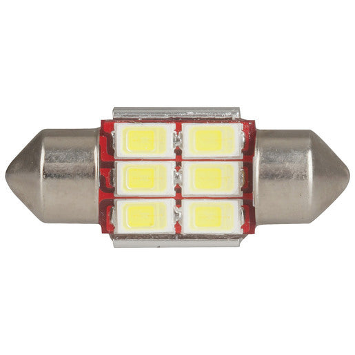 LED Festoon Globe for car interior lights 31mm 6x5730 LEDs CANBus Comp ...
