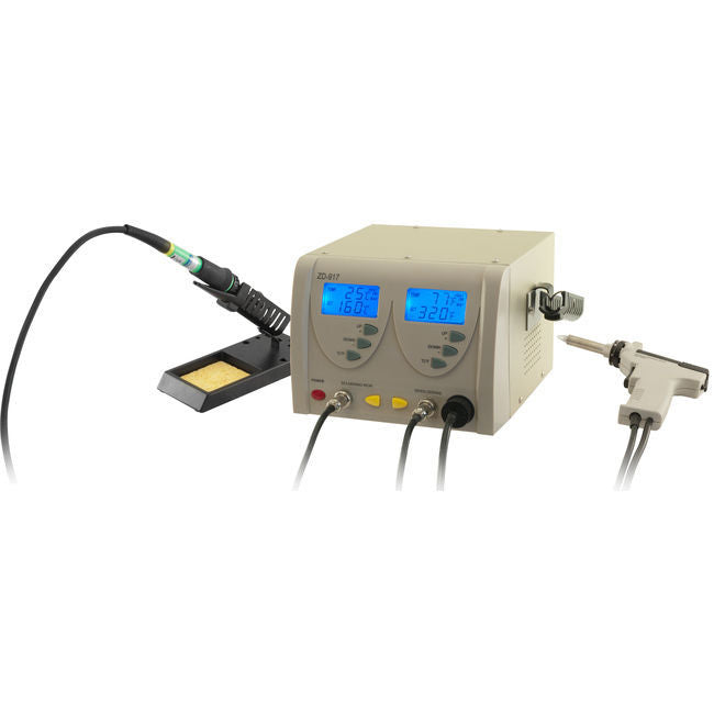DOSS ZD917 Dual LCD Display 2 in 1 Soldering Iron & Desoldering Tool S ...