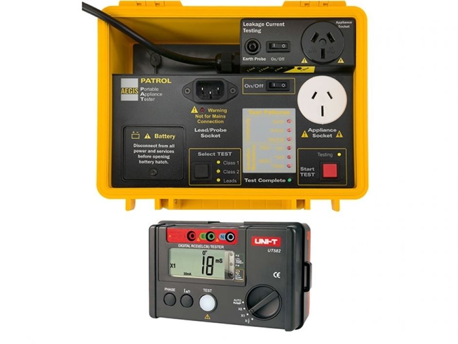 AEGIS CZ5003 Patrol Pro RCD Tester Kit for Testing & Tag Needs Run Ear ...