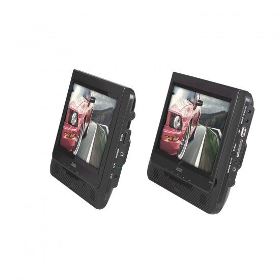 Laser Portable Dual Screen Remote Control 9 inch Stereo Region Free DV ...