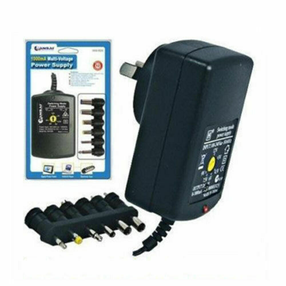 Sansai Universal AC DC Multi Voltage 3-12V 1A Regulated Power Supply A ...