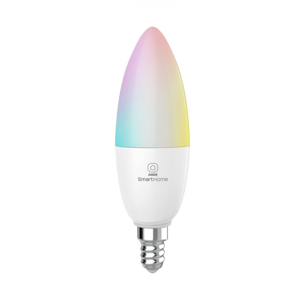 Laser smart LED Bulb 5W RGBW E14 Fitting with 460 lumens Voice Control ...