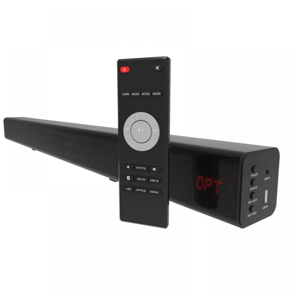 Laser Optical Audio Soundbar with Bluetooth and FM Radio – Bourne ...
